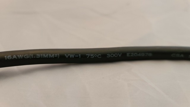 E204978 CSA SJT 18awgx3c Ft-2 Power Extension Cable Cord 1ft for sale ...