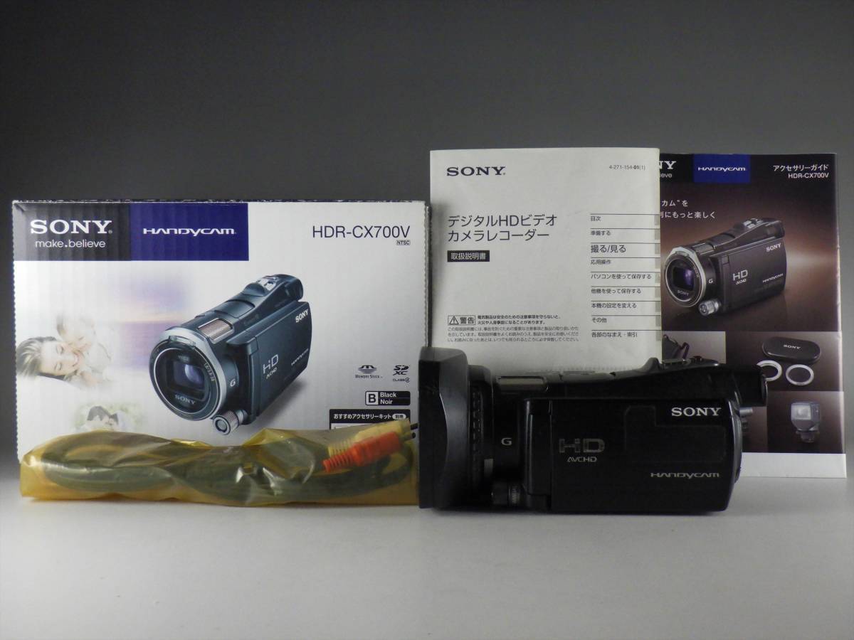 SONY HDR-CX700V Handycam Camera Recorder Color Black Comes with box | eBay