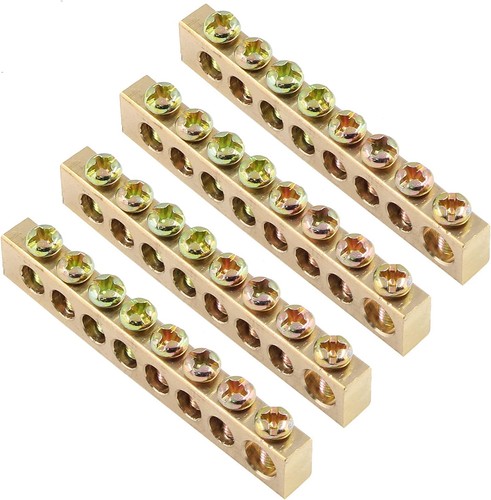 4Pcs Terminal Ground Bar Kit, 8 Terminal Positions Electrical Wire ...