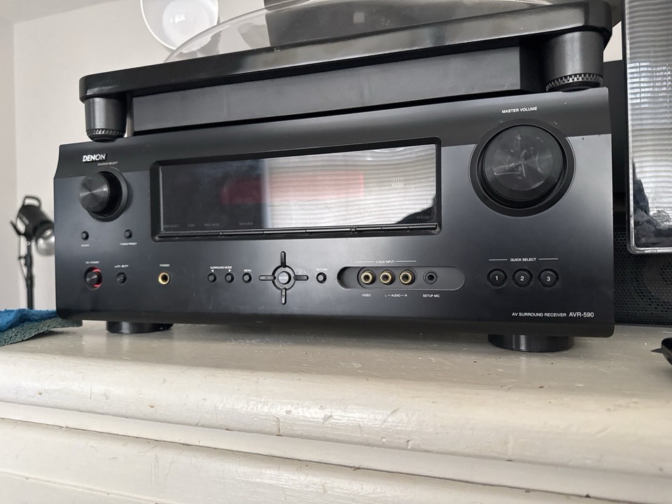 Denon AVR-590 - 5.1 Ch HDMI Home Theater Surround Sound Receiver Stereo ...