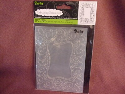 Darice Embossing Essentials Folder Scroll Frame 1215-49 Craft ...