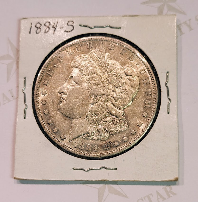 1884-S Morgan Silver Dollar, Choice AU, No Issues, Great Luster ...