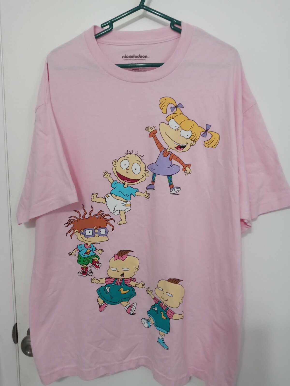 Nickelodeon Rugrats Lt Pink Short Sleeve Long Graphic… - Gem