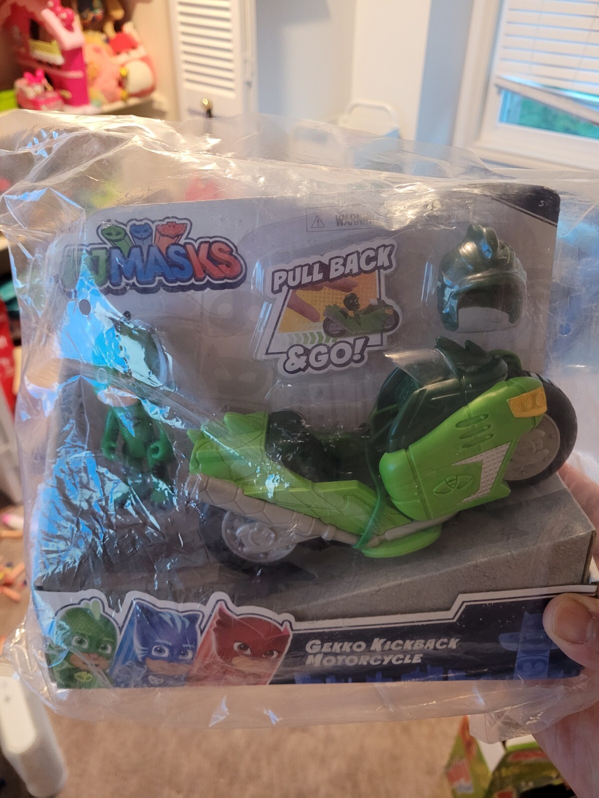PJ Masks Kickback Motorcycles Gekko and Vehicle 2-piece Figure Set Ages ...