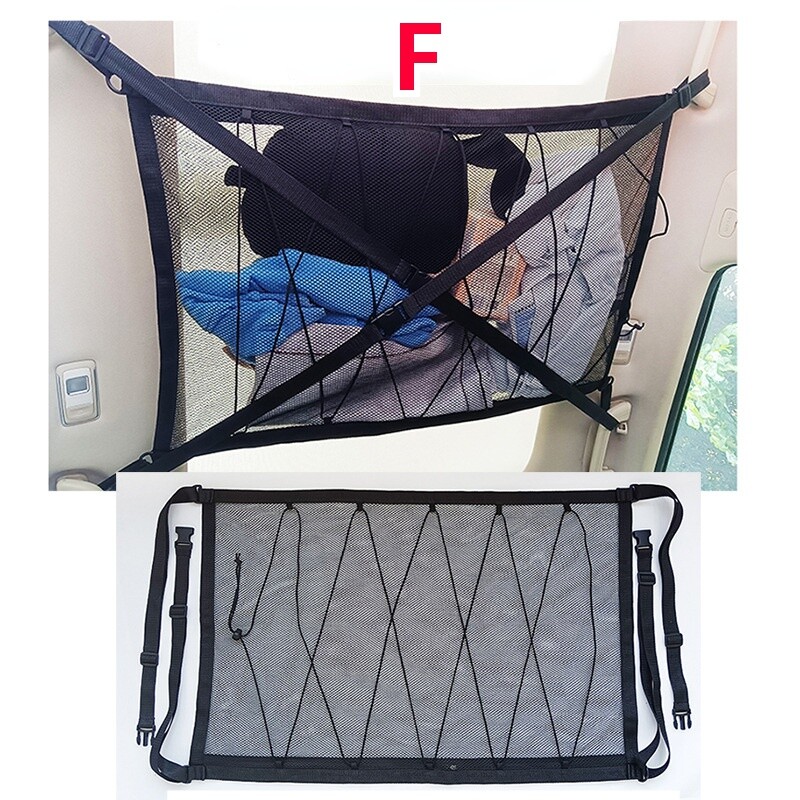 1x Car Roof Storage Net Zip Organizer Mesh Double-deck Vehicle Ceiling ...