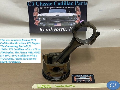 OEM 1971 71 Cadillac Coupe Deville 472/500 Engine CONNECTING ROD ...