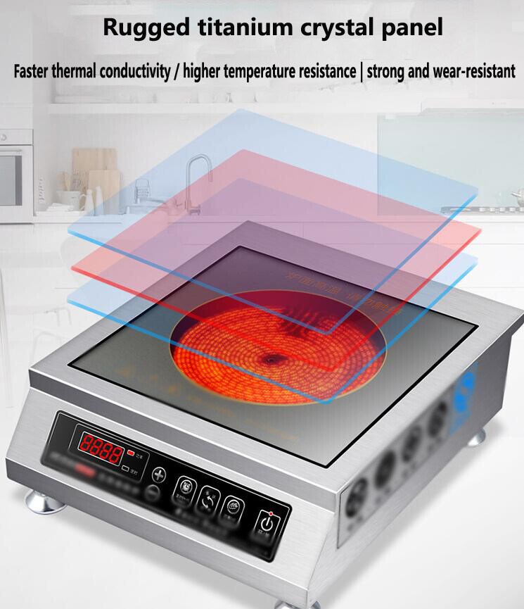 3500W Commercial Home Electric Ceramic Cooker Hot Plate Cooktop 11 ...