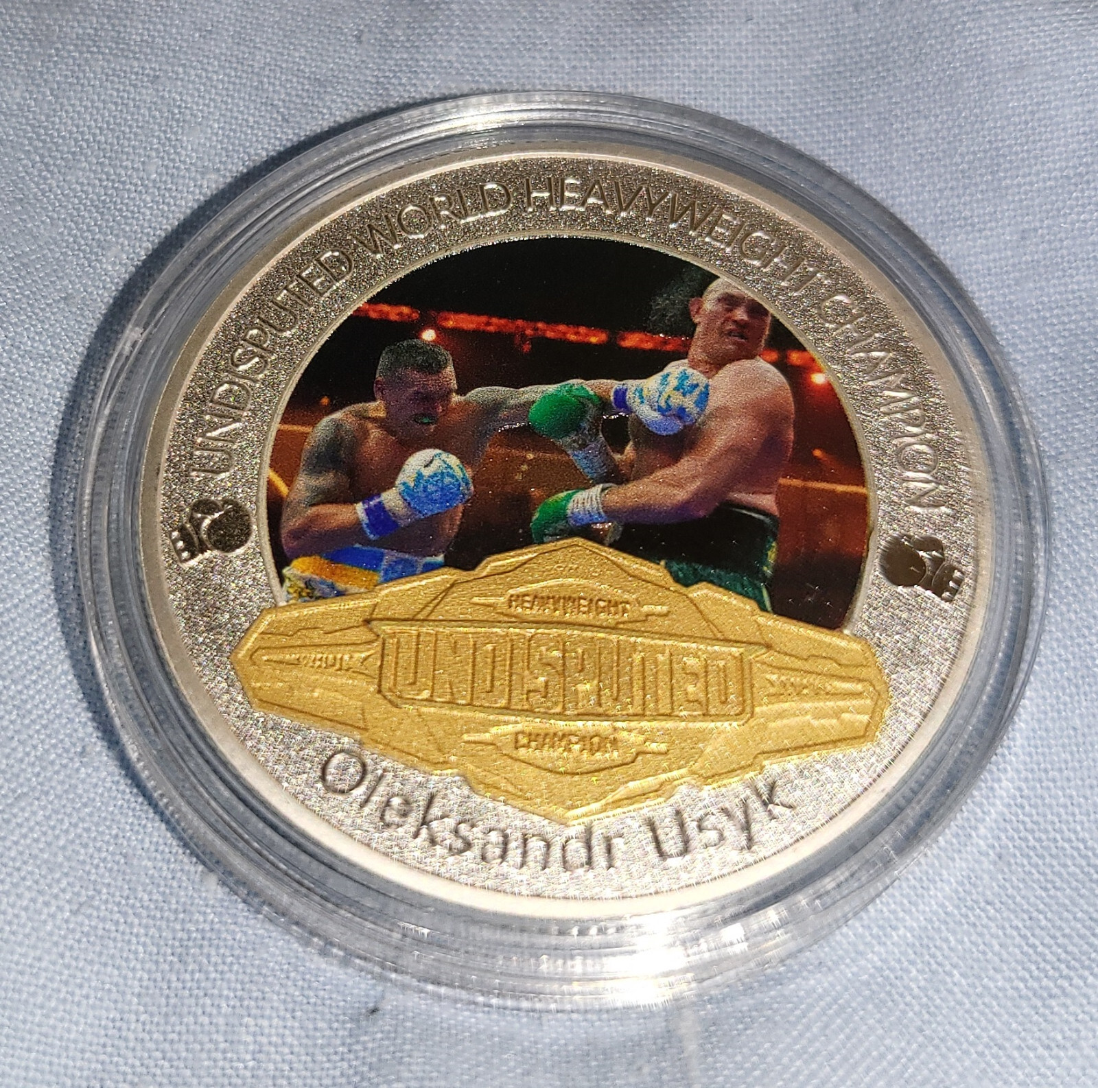 Oleksandr Usyk Gold Silver Coin World Heavy | Grelly UK