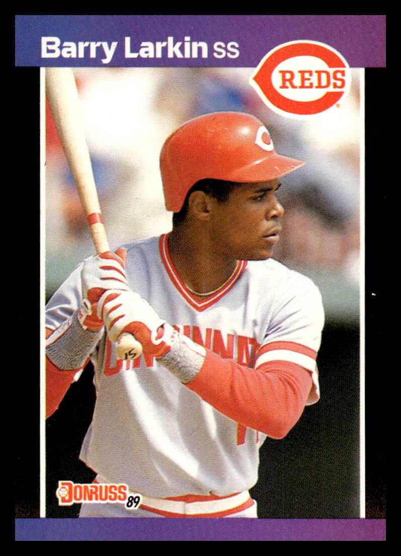 1989 Donruss #257 Barry Larkin Reds No Dot Inc Variation Baseball Card ...