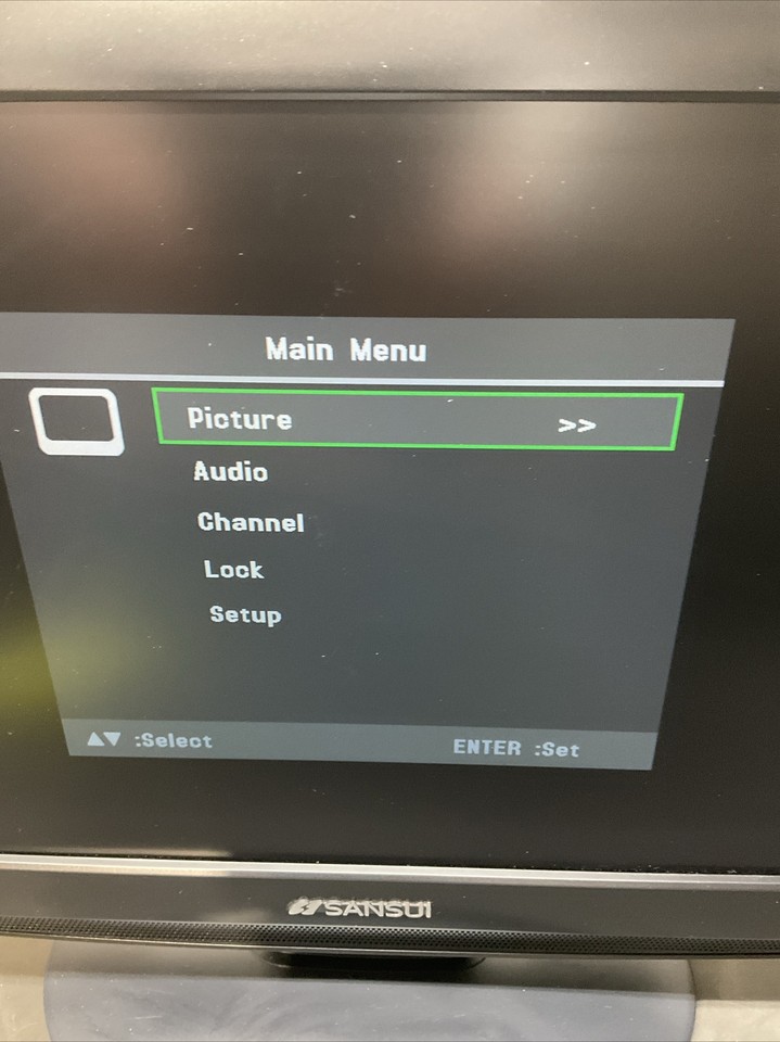 Sansui HDLCD1955A 19" 720p HD LCD Television TV NO REMOTE camping ...