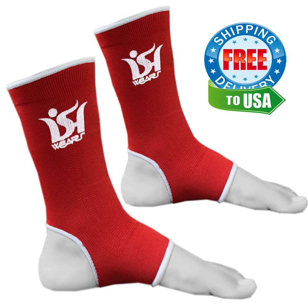 Ankle Foot Support Anklet MMA Boxing Brace Guard Pads Kick Muay Thai ...