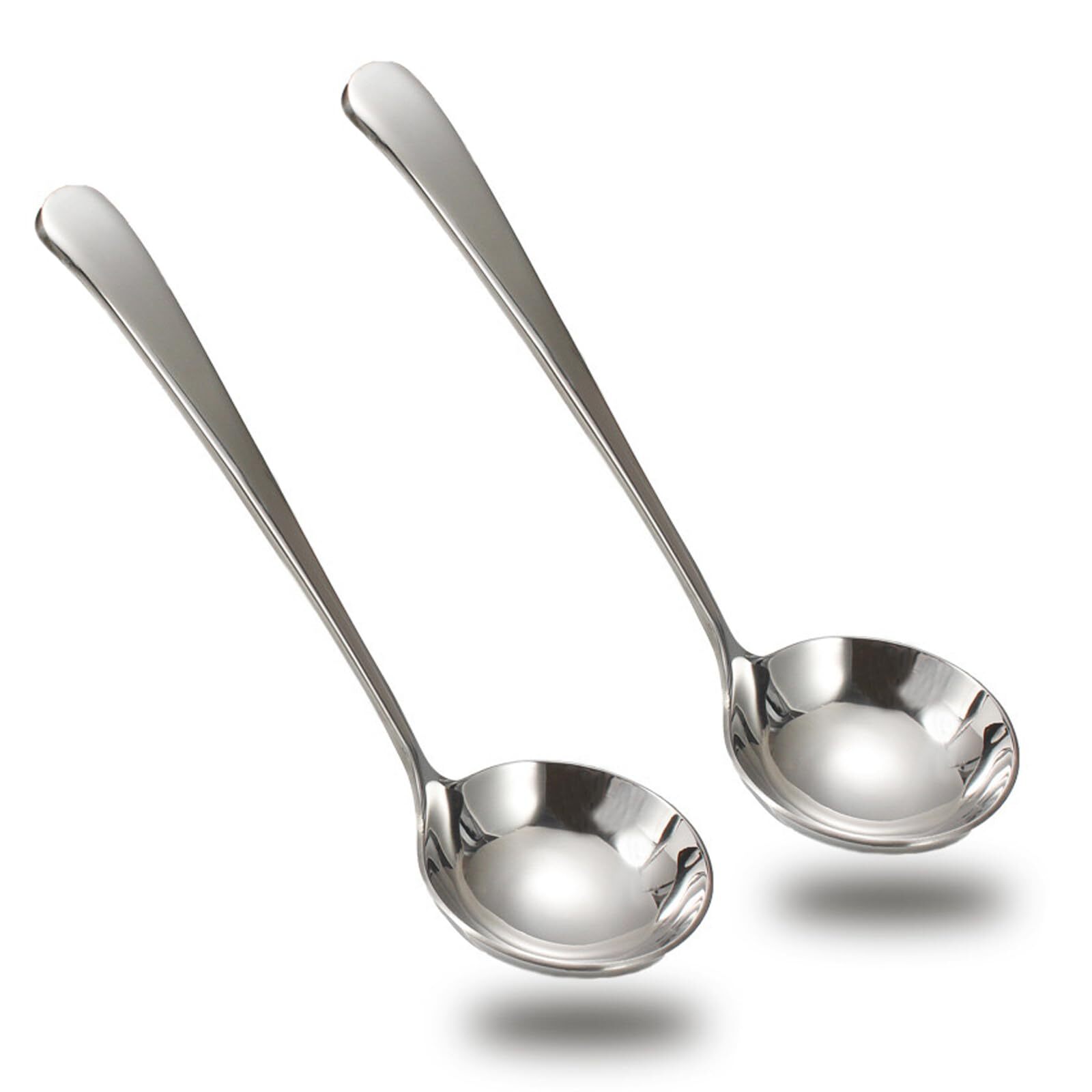 2 PCS Small Soup Ladle 7.7" Stainless Steel Gravy & Sauce Ladles for ...