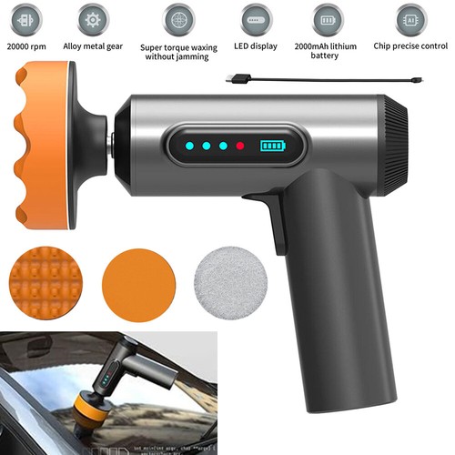Cordless Portable Car Buffer Polisher Kit with Polishing Pads for ...
