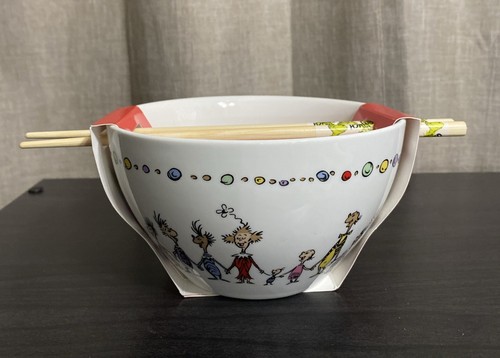Dr. Seuss The Grinch 20oz Ramen Noodle Bowl With 6in Chopsticks | eBay