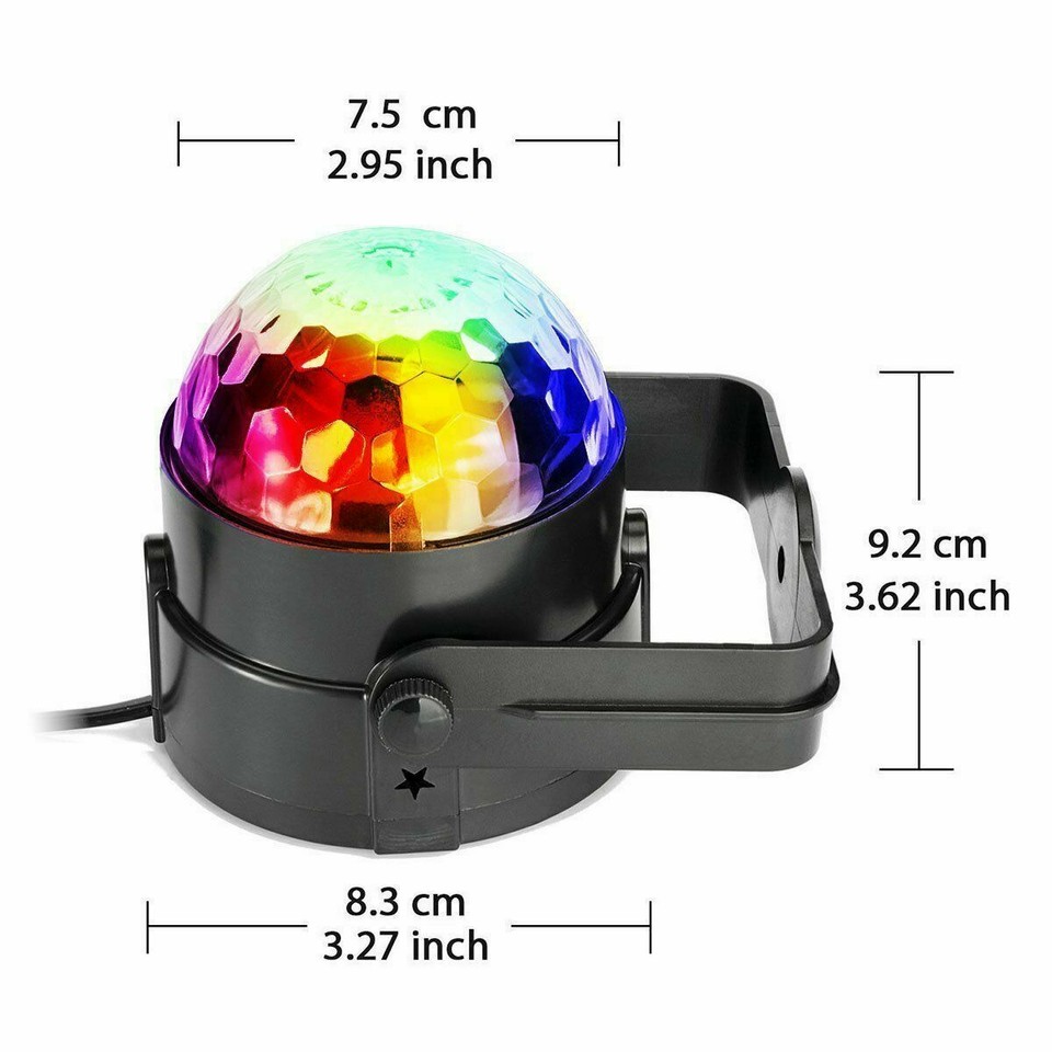 Party Disco LED Stage Magic Ball Light RGB Rotat Lights Club DJ Decor ...