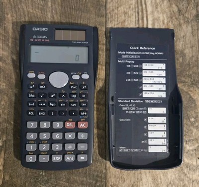 Casio FX-300MS S-VPAM Scientific Calculator Two Way Power Solar Power ...