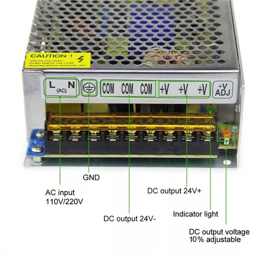 AC 110V To DC 24V 10A 240W Switch Power Supply Transformer Adapter For ...