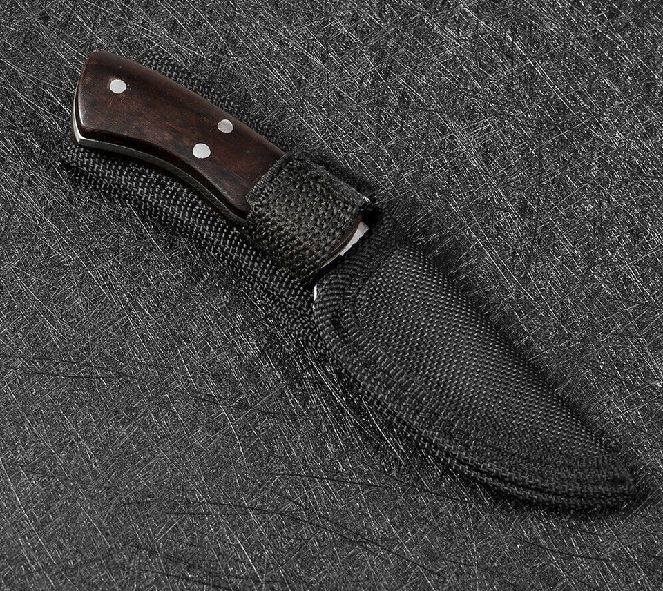 5.5" Tactical Mini Hunting Survival Fixed Blade Knife 440C Steel Blade ...