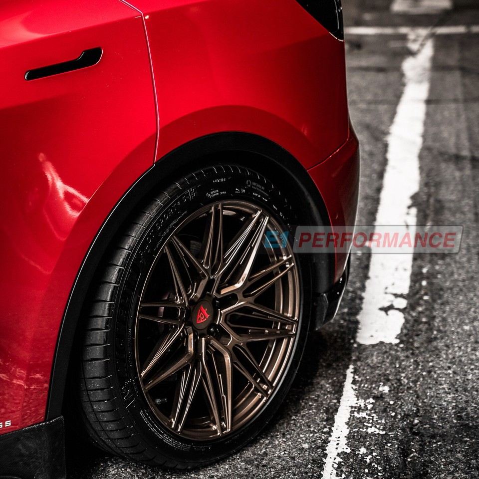 20" Tesla Model 3, Model Y, RVRN Monoblock Performance Forged Wheel ...