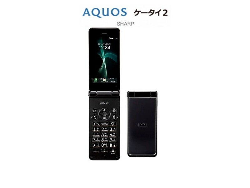 SHARP 601SH AQUOS KEITAI 2 BLACK SoftBank 4G Android Flip Phone ...