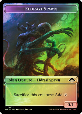 MTG FOIL {Eldrazi Spawn Token} // {Fanatic of Rhonas Token} - Modern ...