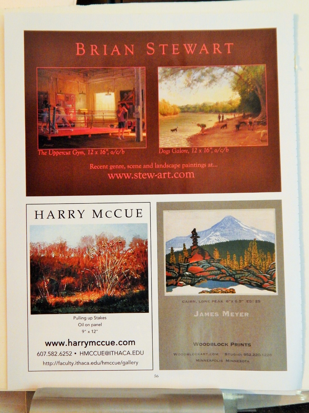BRIAN STEWART / JAMES MEYER ART PIECES ORIG VTG 2012 ADVERTISEMENT, | eBay