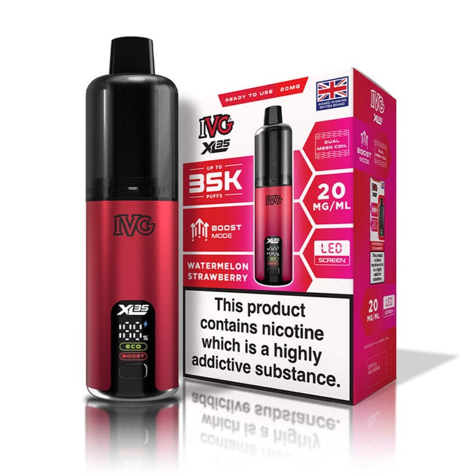 IVG XL 35K Rechargeable Vape Pen Kit Prefilled Refill ecig Pods | 20mg ...
