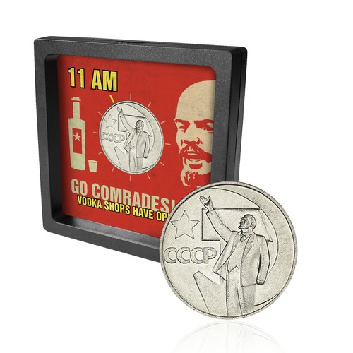The Russian Drinking Coin Numismatic Joke Lenin 50 Kopeks USSR Soviet ...