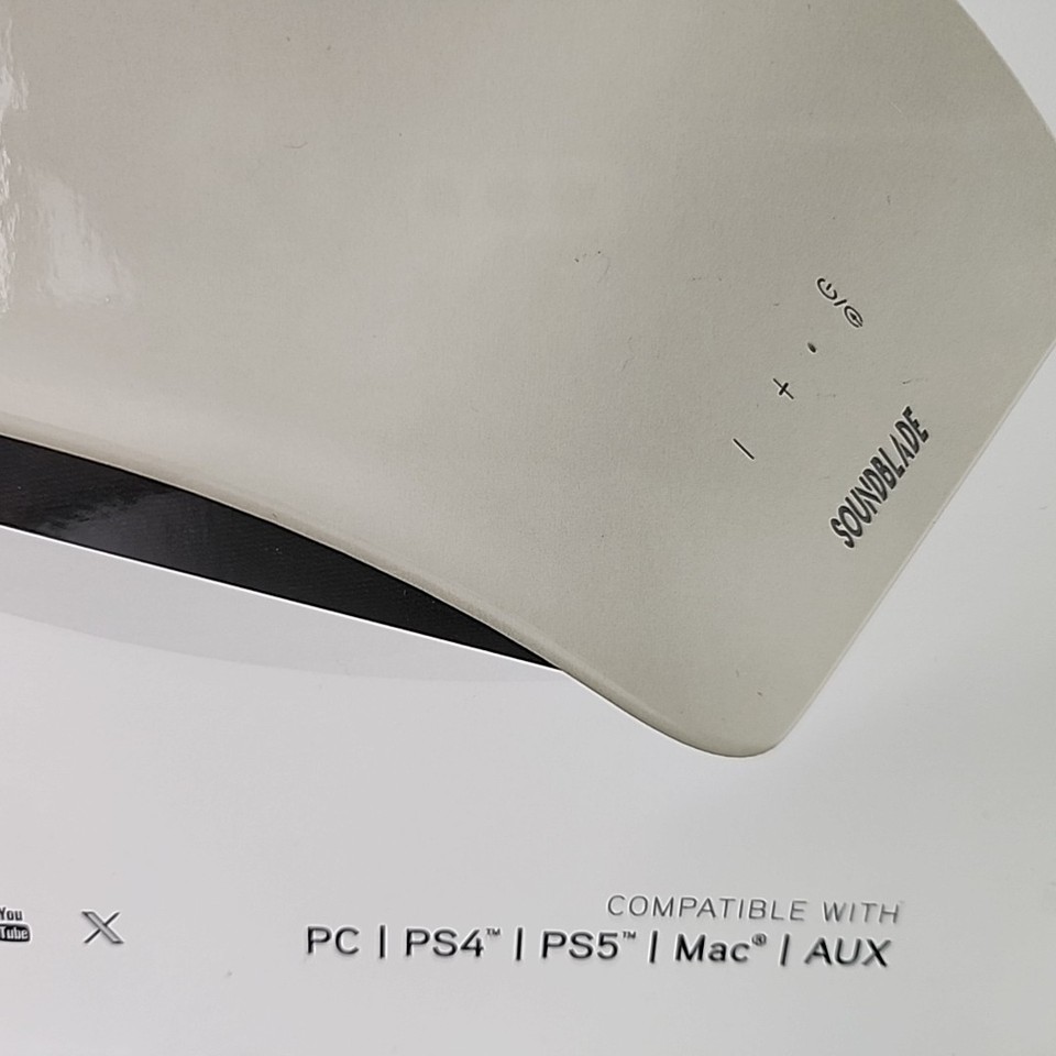 NEW Blueant Soundblade White Under Monitor Soundbar | eBay