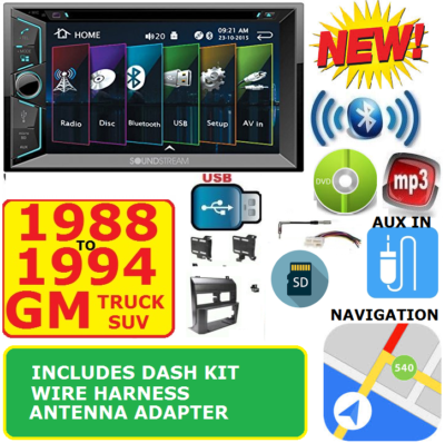 GM SUV/ Full Size Trucks 88-94 CD/DVD GPS NAVIGATION SYSTEM USB CAR ...
