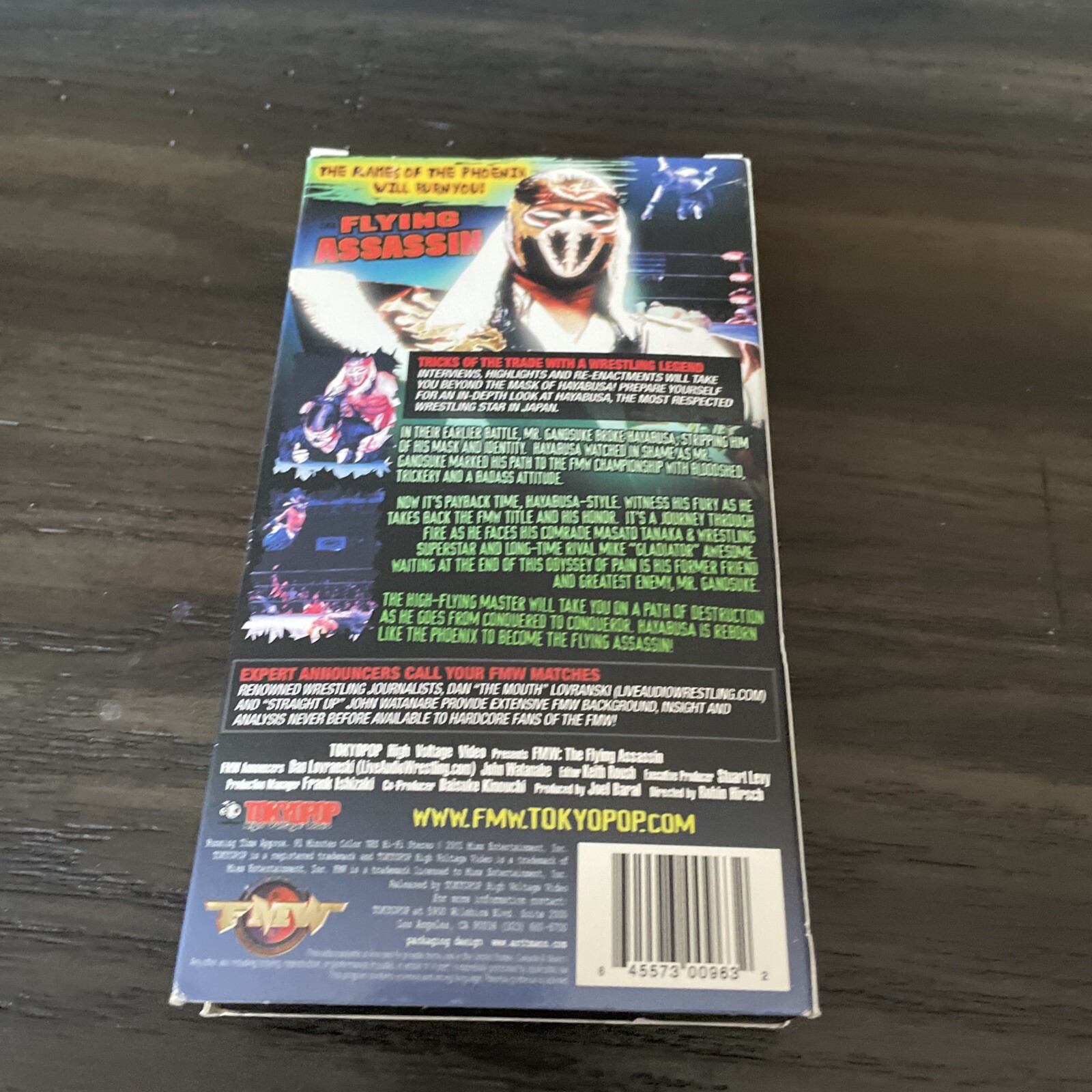 FMW: The Flying Assassin (Super Rare OOP VHS, 2001) Uncensored ECW WWF ...