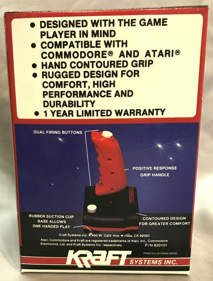 Brand New in BOX! Vintage Commodore/Atari - KRAFT STARMASTER Joystick ...