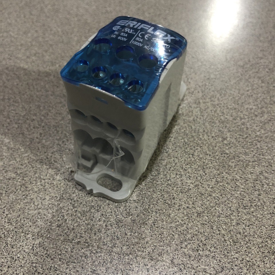 nVent Eriflex 569010 UD-80A Single Pole Distribution Block DIN RAIL ...