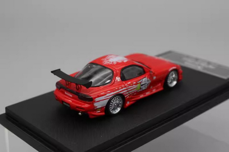 Mortal 1/64 Scale Mazda RX7 Veilside Red Diecast Model Toy Gift NIB | eBay
