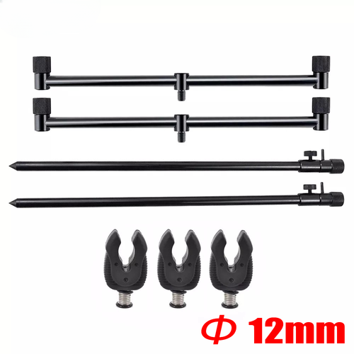 Carp Fishing Buzz Bars 20cm 30cm Fishing Rod Pod Holder Black Buzzer ...