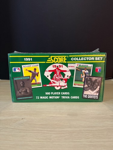 1991 SCORE BASEBALL FACTORY SEALED COMPLETE 900+ CARD COLLECTOR SET MLB ...