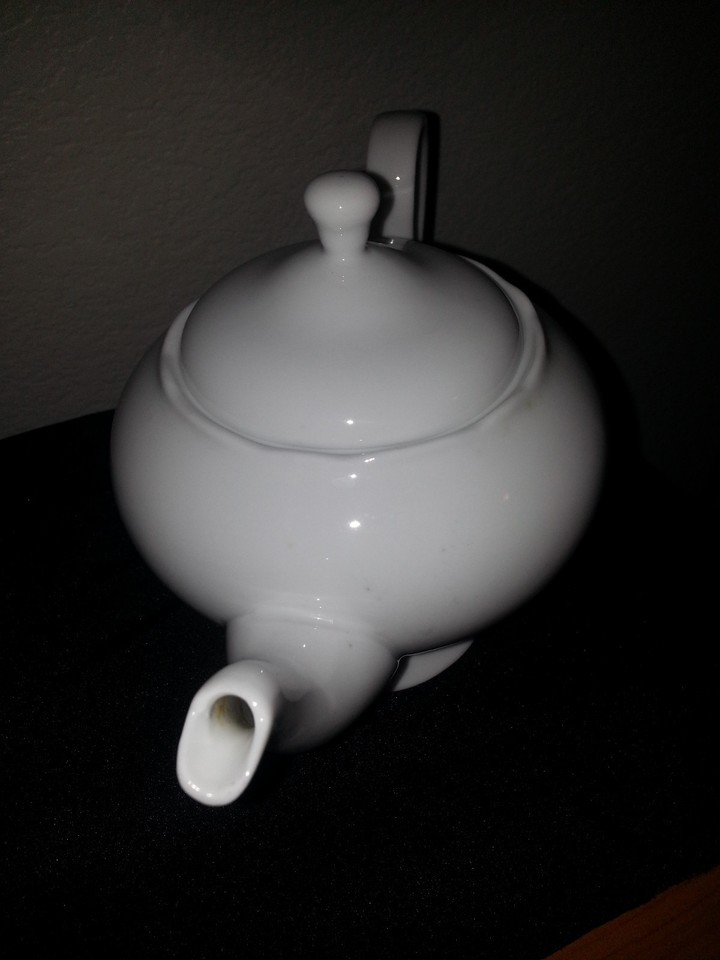 Peppertree Tabletop White Porecelain Teapot | eBay