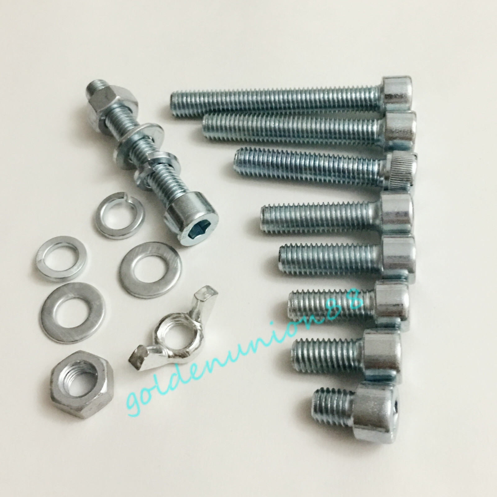 9PC M8X10/16/20/25/30/40/50/60 CS8.8 Allen Hex Socket Cap Screw Bolt ...