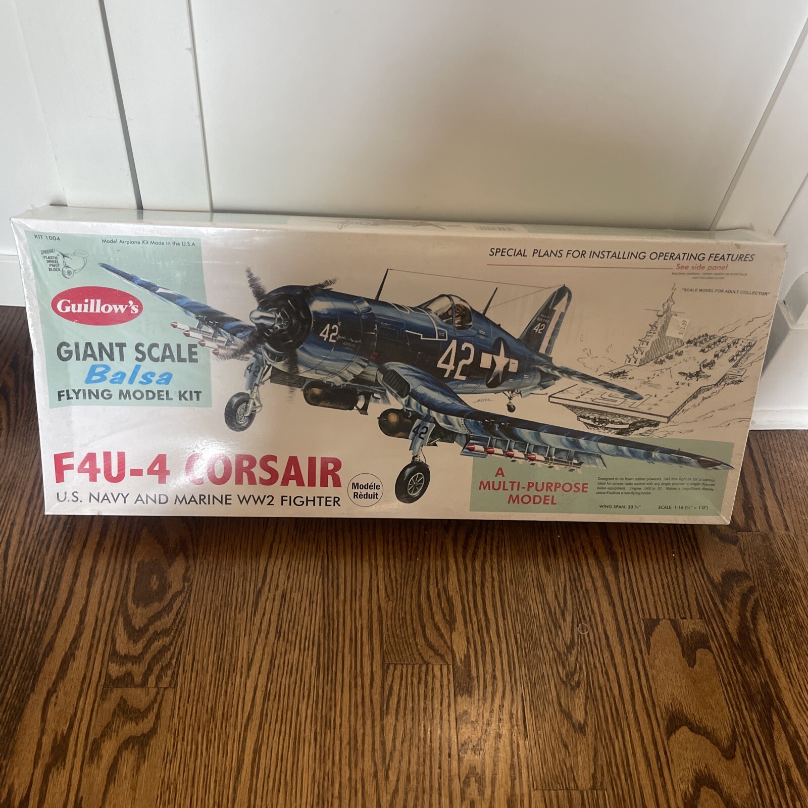 Guillows Chance Vought F4U-4 Corsair Giant Scale 1004 FS Model Kit ...