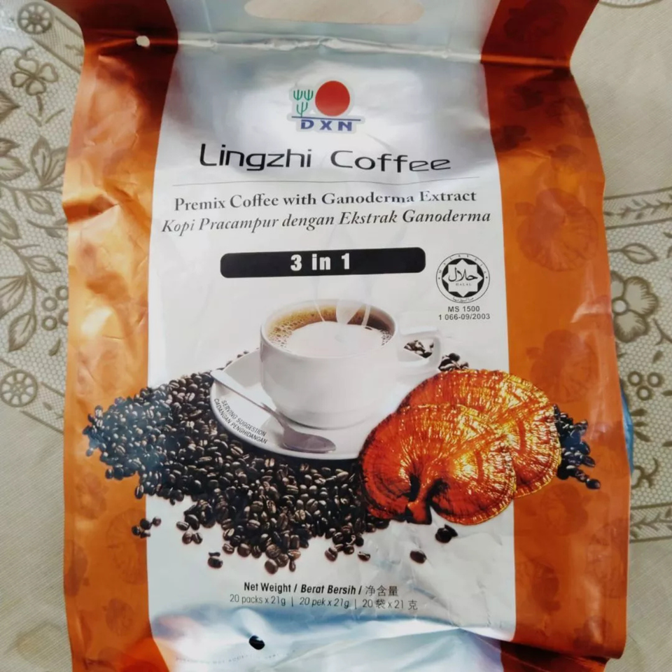 2 Packs DXN Lingzhi Coffee 3 in 1 Ganoderma Reishi Instant Classic Cafe ...