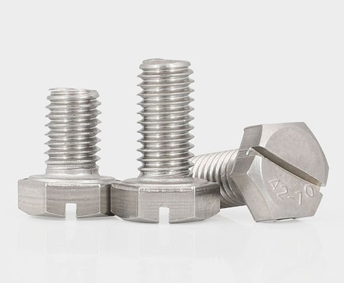 304 Stainless Steel Hexagon Bolts With Slot On Head M4 M5 M6 M8 M10 | eBay