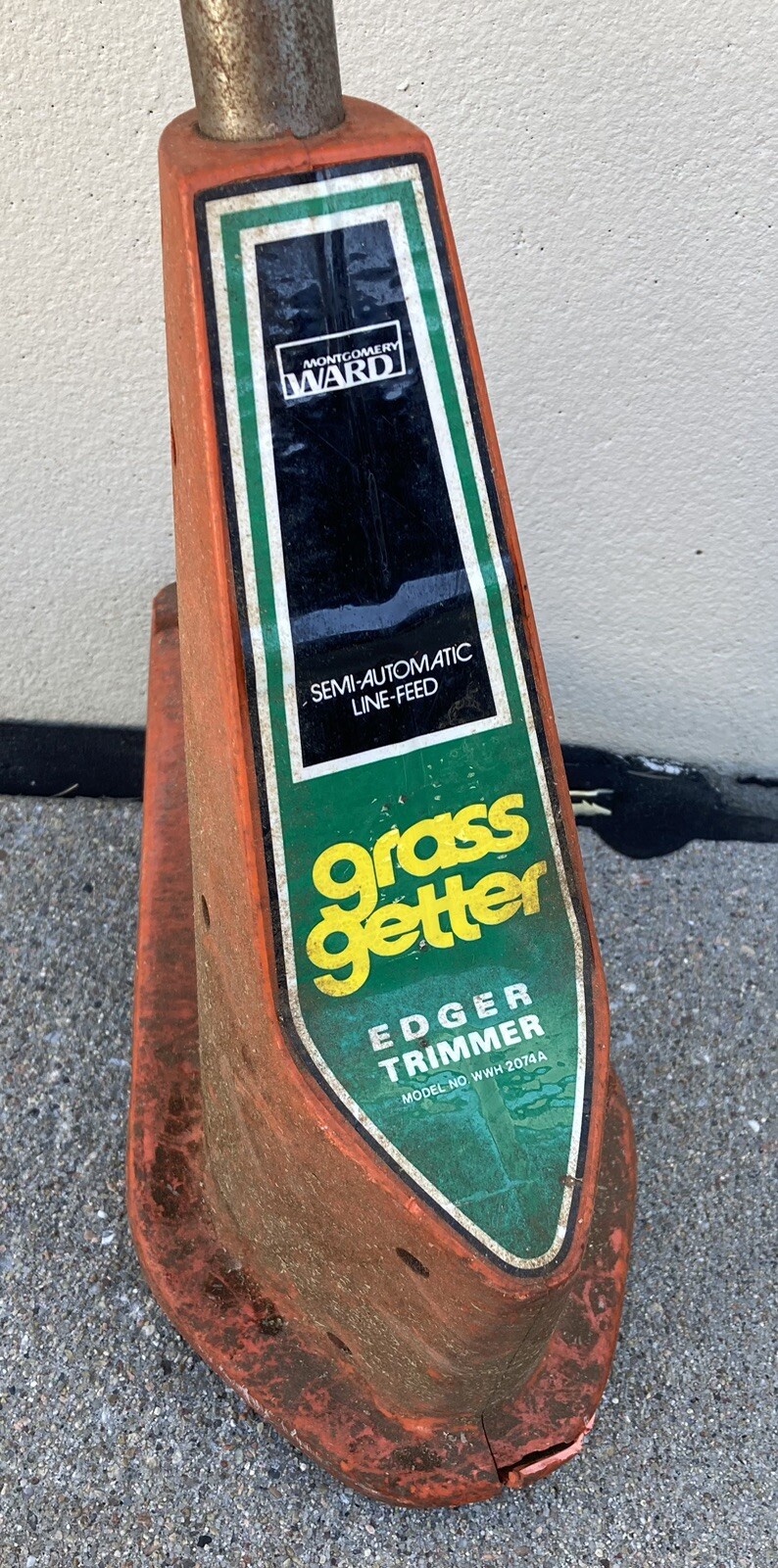 Vintage Montgomery Ward Grass Getter Edger Trimmer WWH 2074A Handle ...