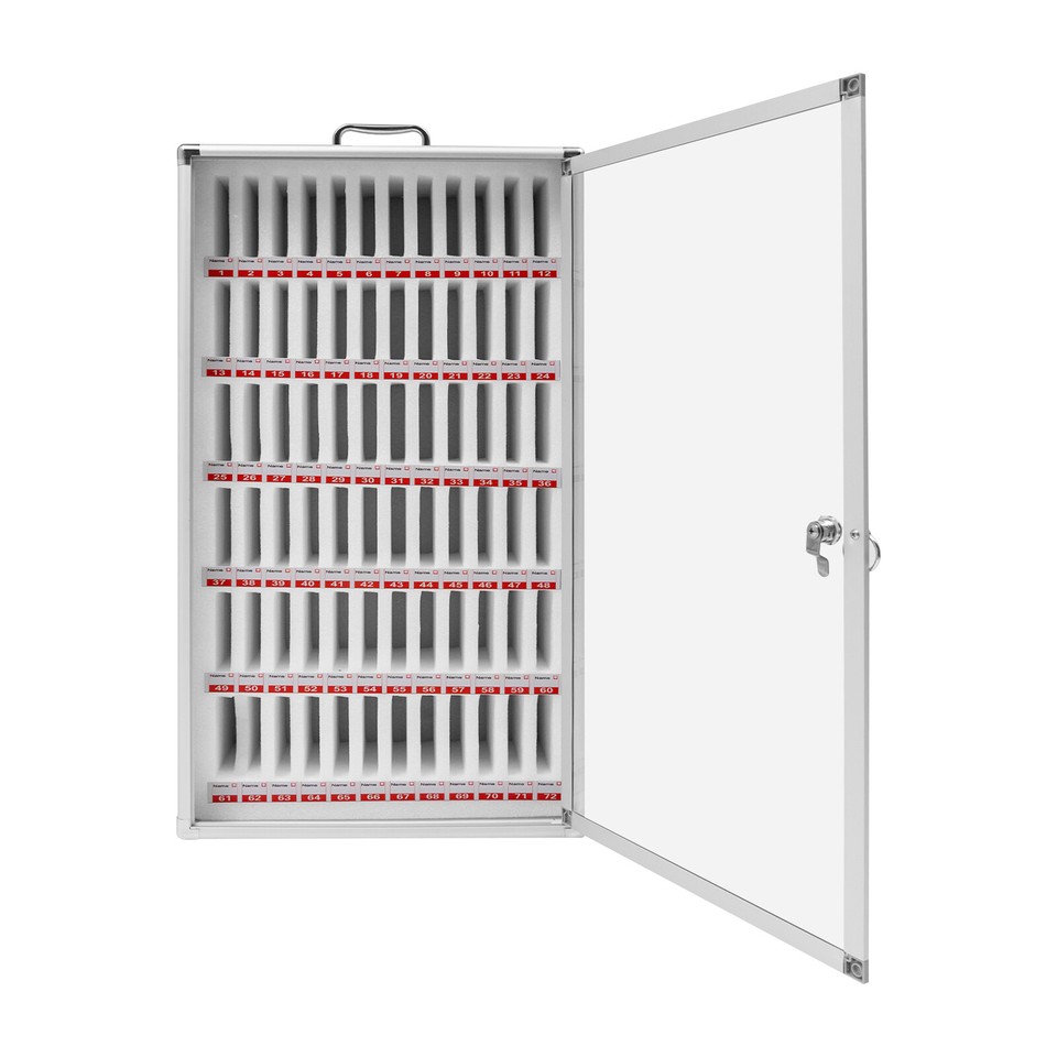 72 Slots Cell Phone Locker Phone Storage Cabinet Portable Phone Storage ...