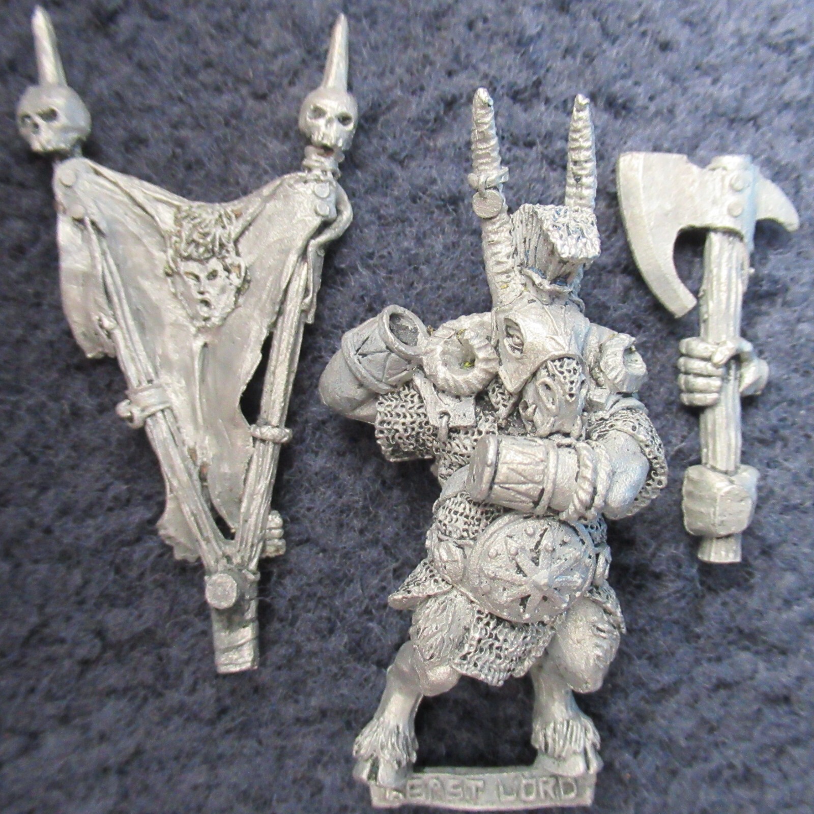 Warhammer Fantasy Chaos Beastmen Beastlord Metal Miniature online ...