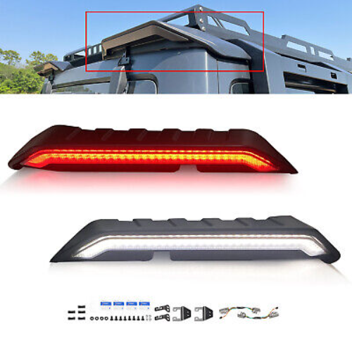 Rear Roof Spoiler Wing W/Tail LED Light Lamp For J eep W rangler JK JL ...