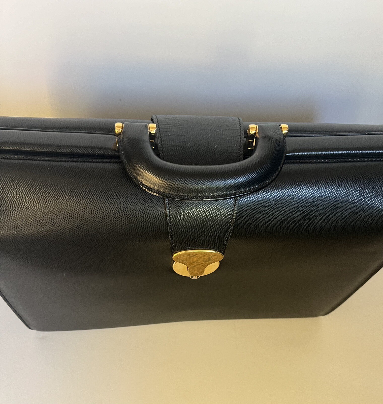 Bally men’s leather doctor Bag briefcase (vintage) - Gem