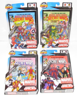 Lot of 4 Marvel Universe Comic Packs #1 #3 #7 #8 New in Packages 2009 ...