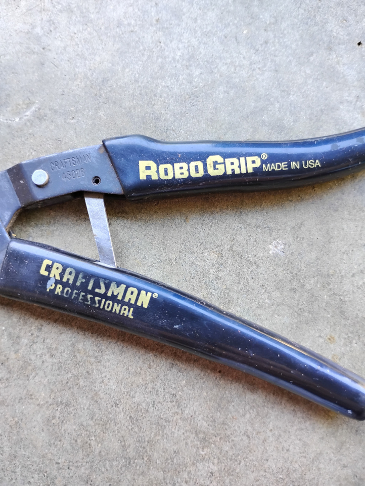 Vintage Craftsman 45028 Robogrip Auto Adjust Pliers Tool, 7" Long Made ...