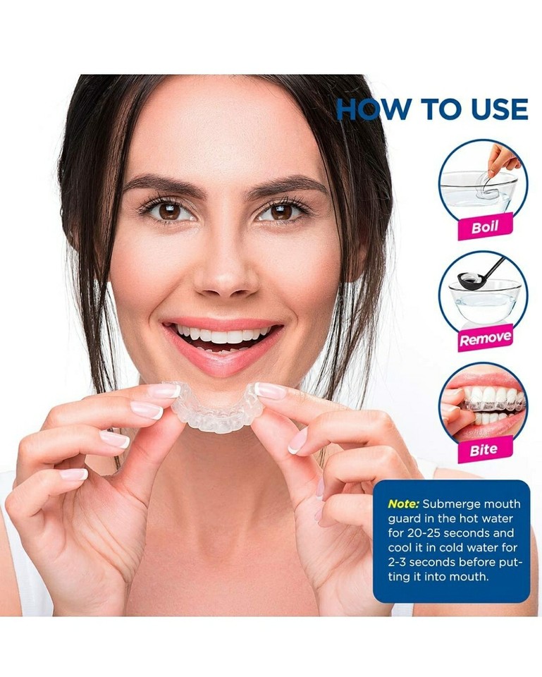 CHARMPOO PROFESSIONAL DENTAL GUARD 2 SIZES 6 GUARDS USA Clenching Teeth ...