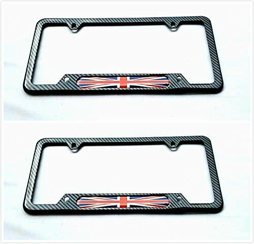Union Jack British UK Flag License Plate Cover Frame Cap Rust Free ...